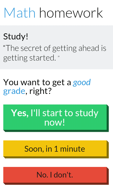 Studyfocus app - Reminds, Motivates and Rewards you for studying!
